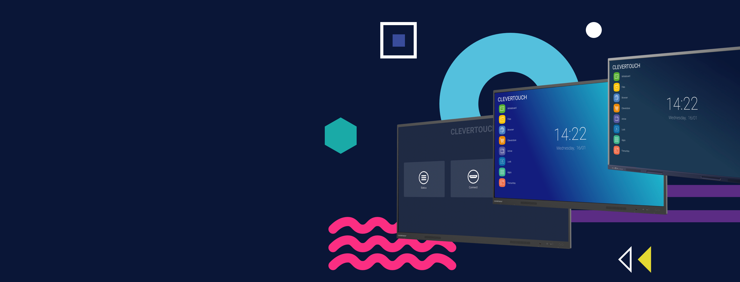 Interactive displays / Interactive screens and Digital display screens / CleverTouch ...